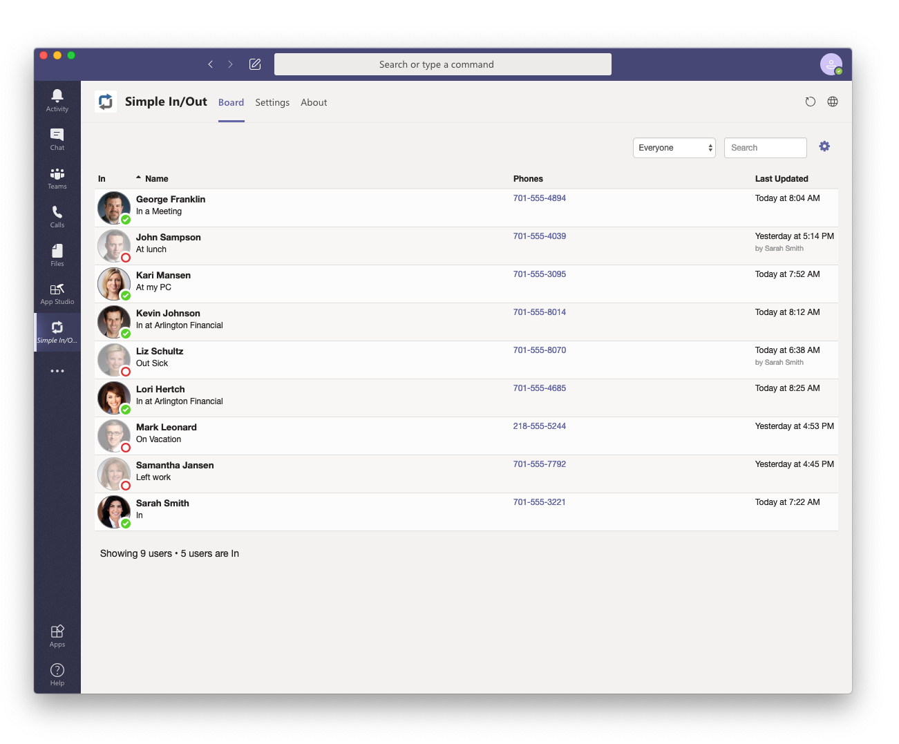 View Simple In Out Board Within Microsoft Teams The Simply Made Apps Blog View Simple In Out Board Within Microsoft Teams The Simply Made Apps Blog